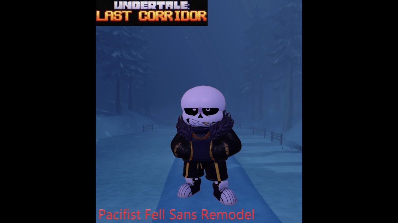 Undertale: Last Corridor - Pacifist Fell Sans Remodel Gameplay | Roblox ...