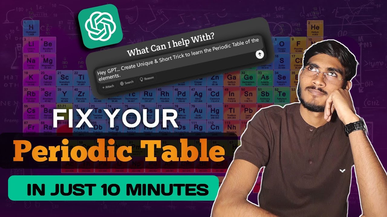 Trick to Learn Modern Periodic Table 🧪 | Best & Short Trick By AI ...
