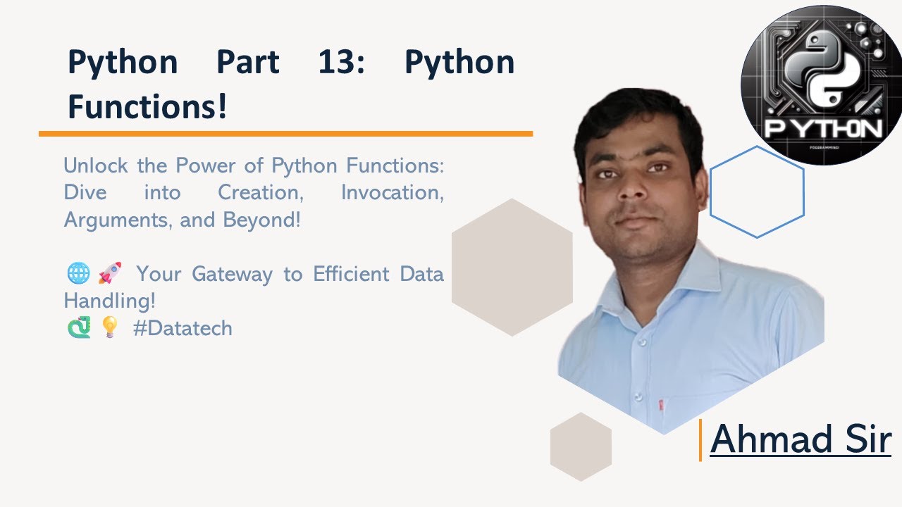Lecture 13 Functions In Python Python Full Course Data Science Data 8937