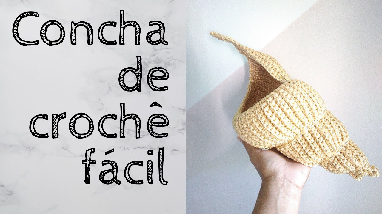 Como Fazer Concha de Crochê Passo a Passo #3 - YouTube