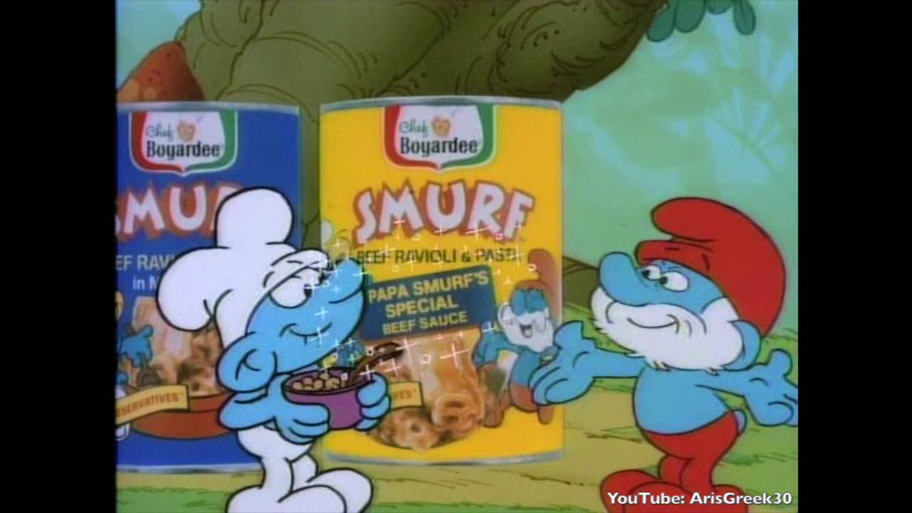 Smurfs Chef Boyardee Commercial (1985 - HD Remaster) - YouTube