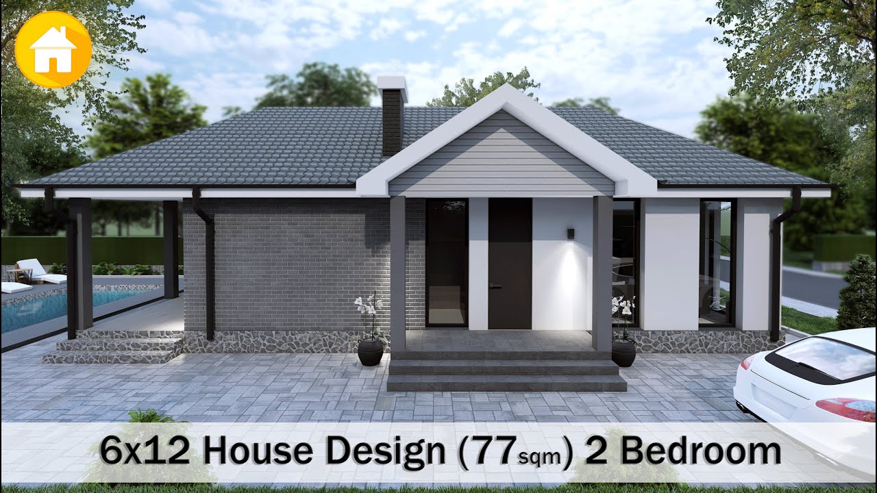 (6x12 Meters) Modern House Design 2022 I Small house design I 2 ...