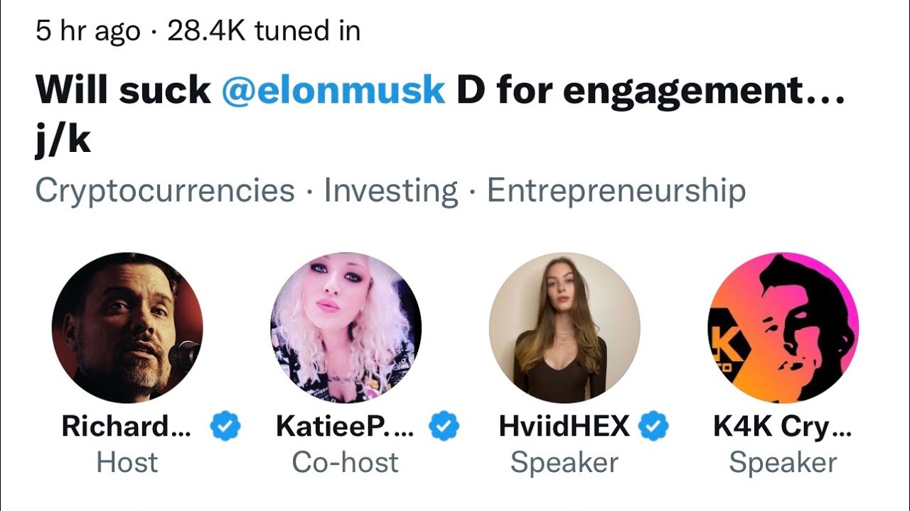 Richard Heart on Elon Musk discussion Twitter Spaces - YouTube