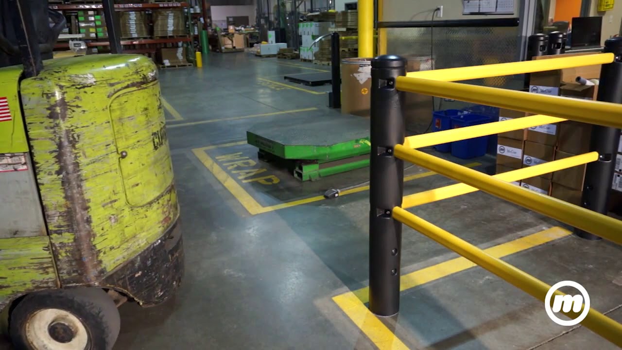 Warehouse Safety Barriers in Action! - YouTube