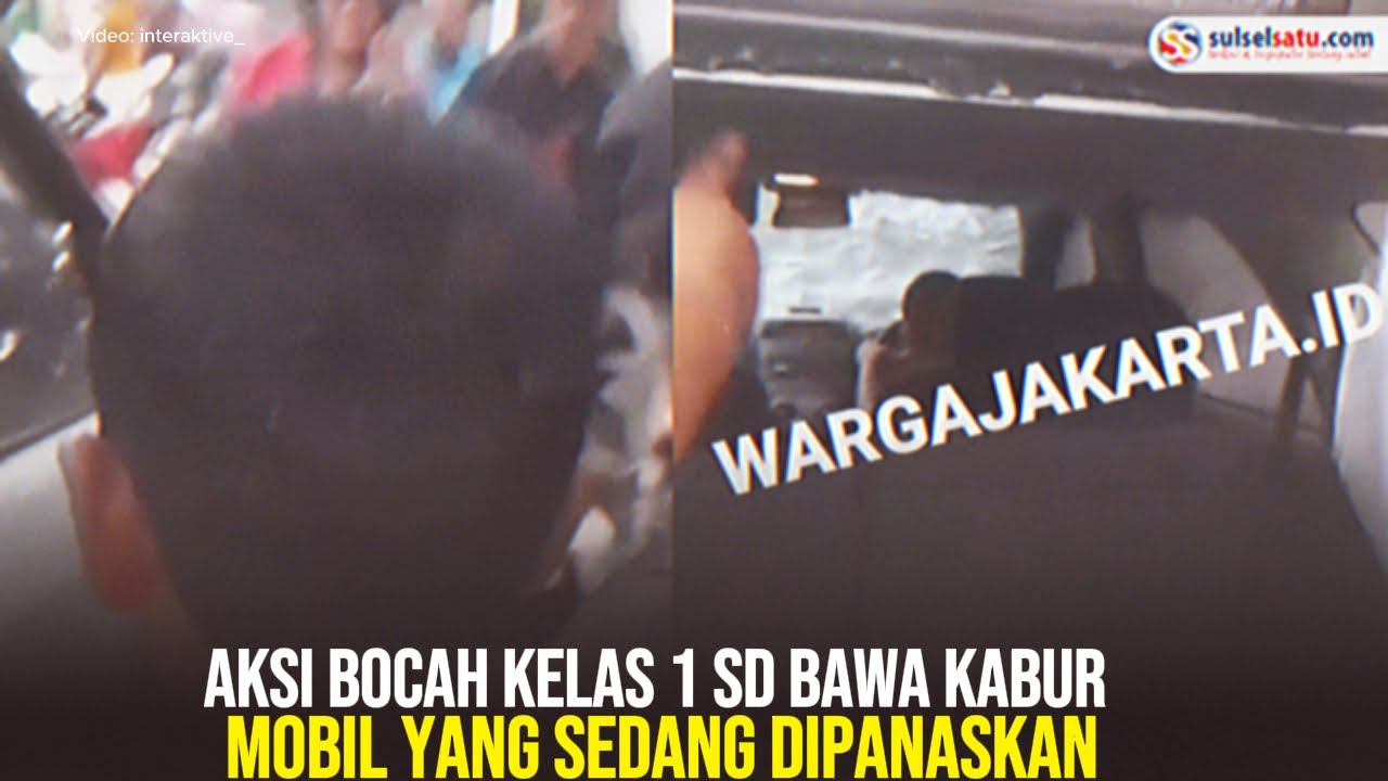 Aksi Bocah Kelas 1 SD Bawa Kabur Mobil yang Sedang Dipanaskan - YouTube