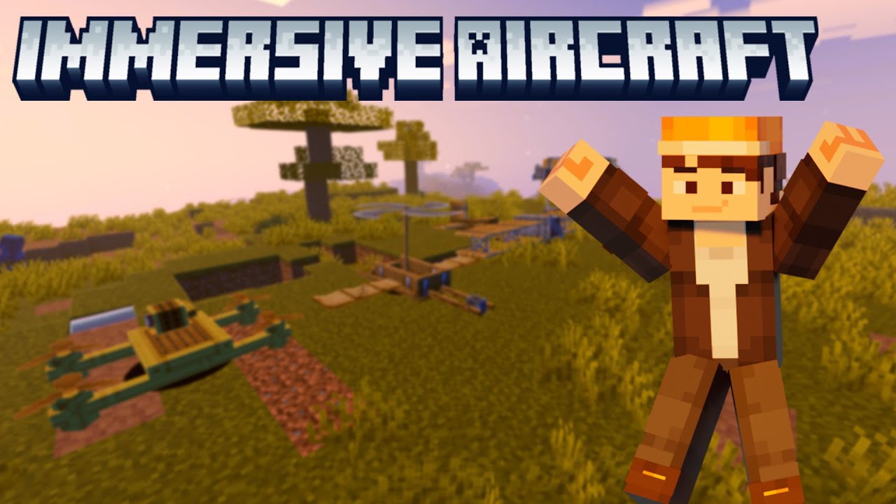 Воздушный транспорт в Майнкрафт // Immersive AirCraft // Minecraft Mods ...
