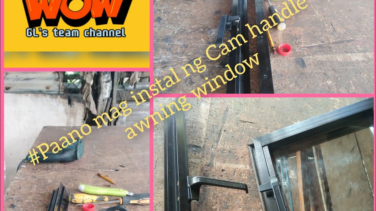 How to instal Cam handle for awning window//paano mag instal ng cam ...