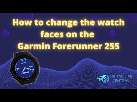 How to change the watch faces on the Garmin Forerunner 255 - YouTube