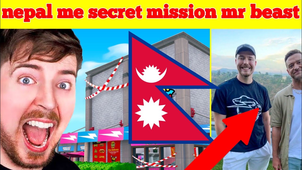 popular youtuber Mr beast team is currently in Nepal for a secret ...