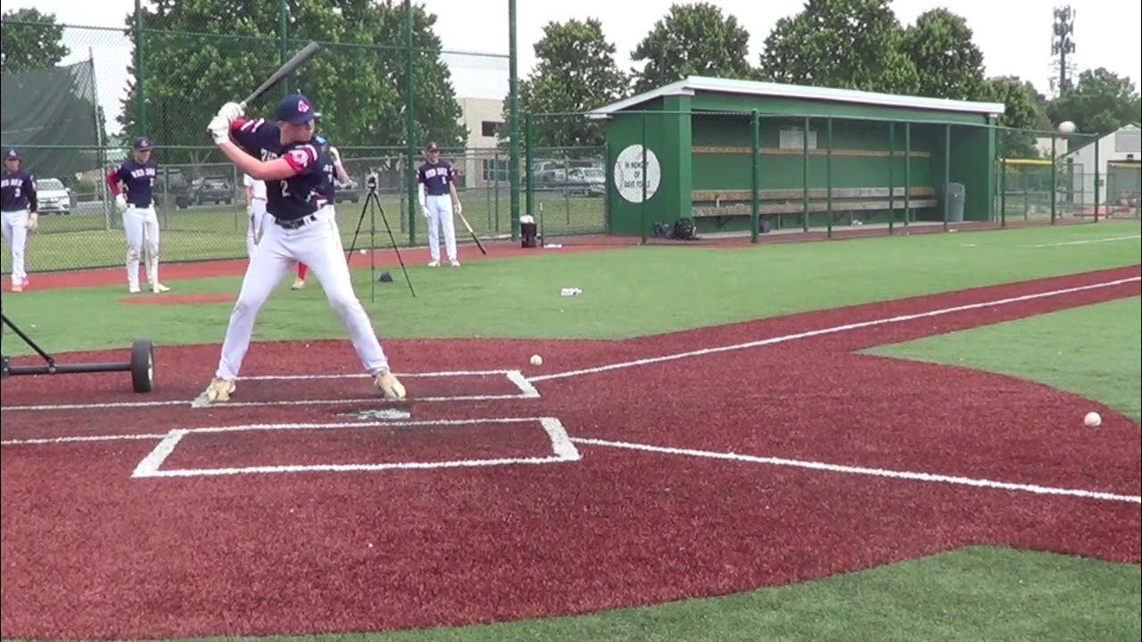 Logan Atkinson Hitting - Mid Atlantic Red Sox - Filmed June 2023 - www.PlayInSchool.com - YouTube