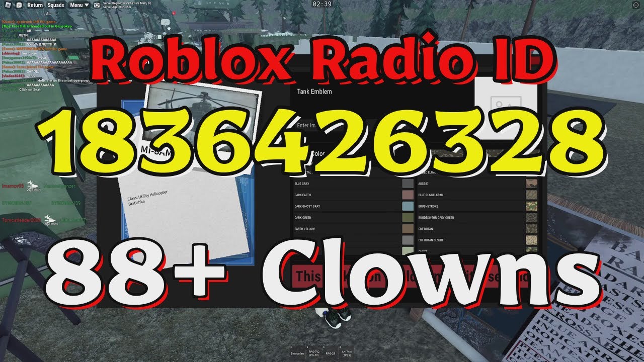 Clowns Roblox Radio Codes/IDs - YouTube