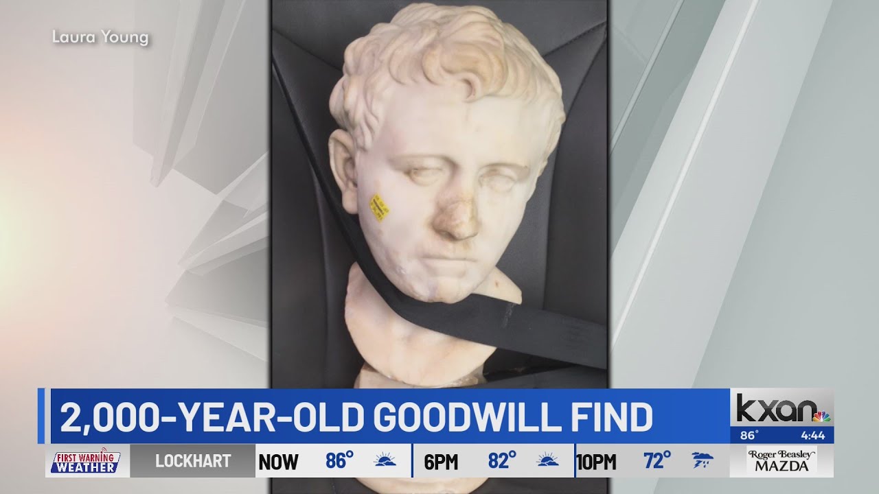 How did an ancient Roman bust land in an Austin Goodwill store? - YouTube