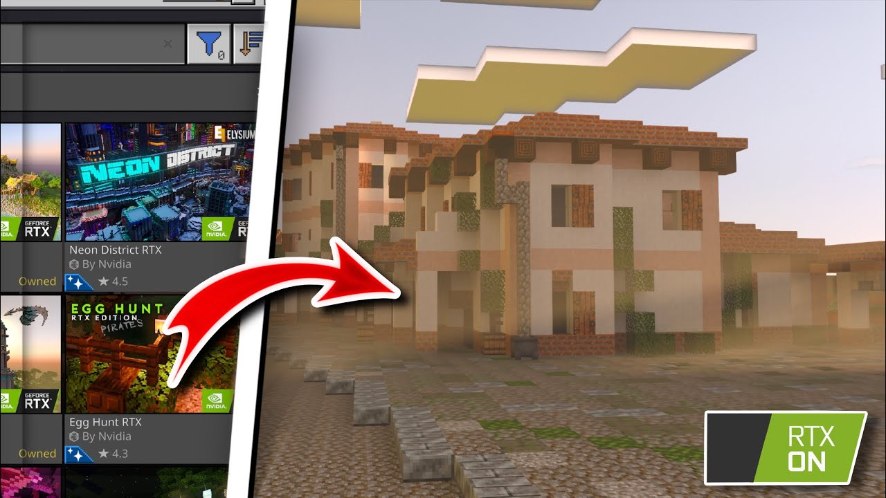 Minecraft's Marketplace Is Insane With RTX - YouTube