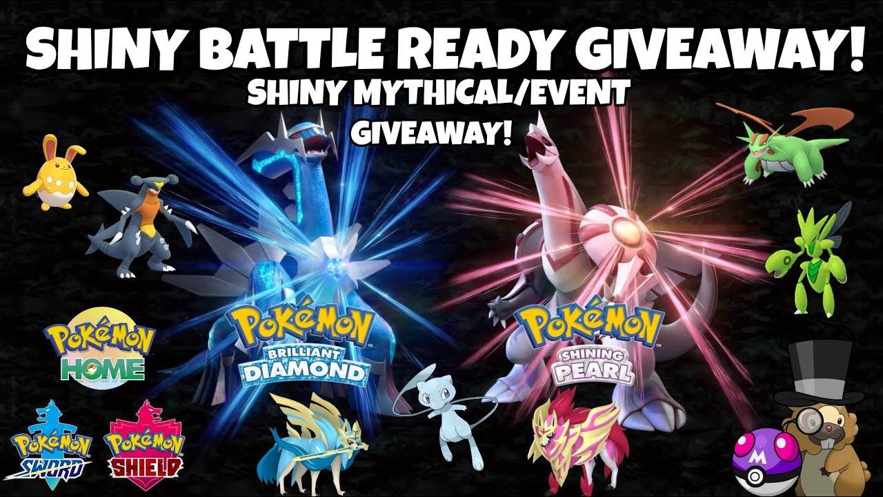 🔴Pokemon SW/SH Shiny Event Mythicals/Legends🟡🟣BDSP Shiny Battle Ready ...