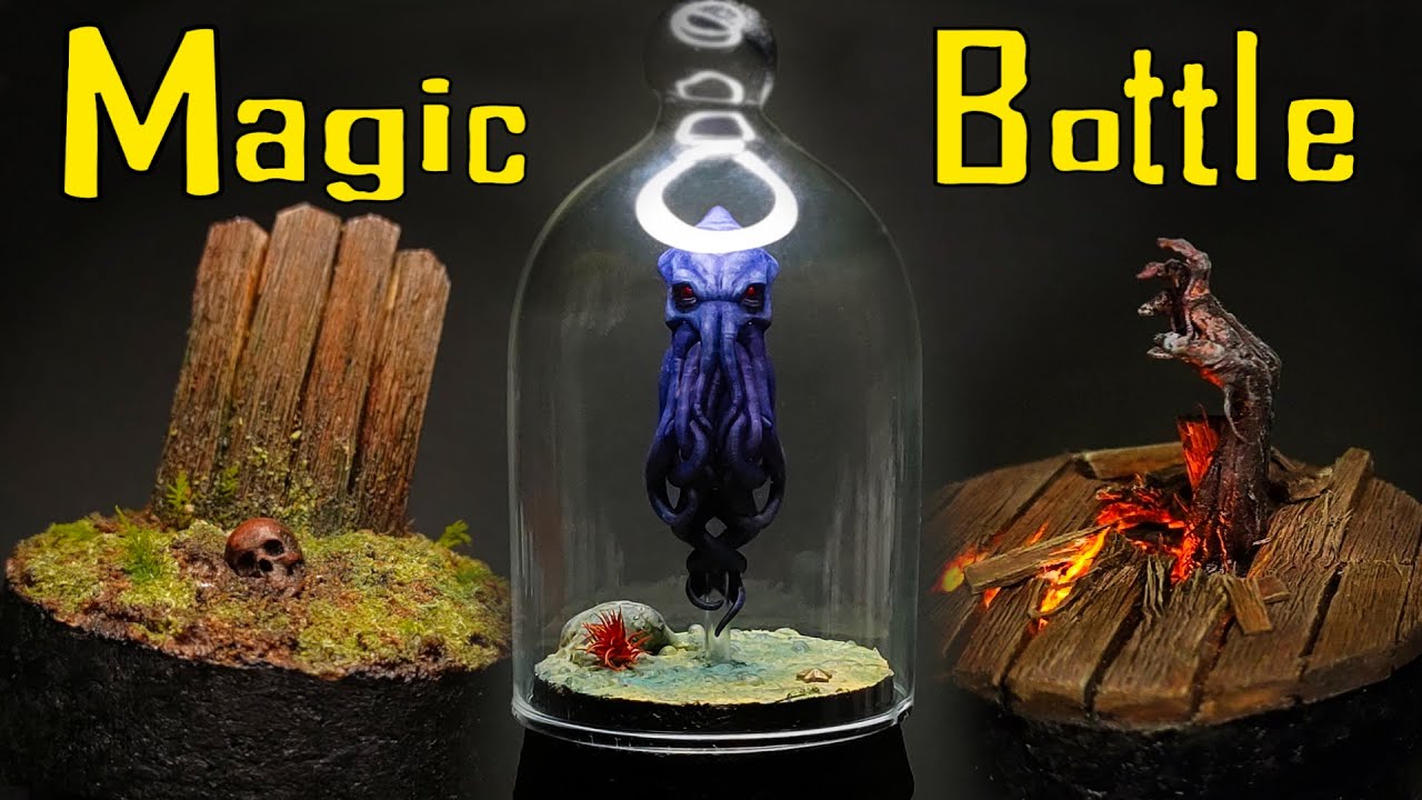 Capturing MAGIC in mini DIORAMA | making mini cloche curiosities - YouTube
