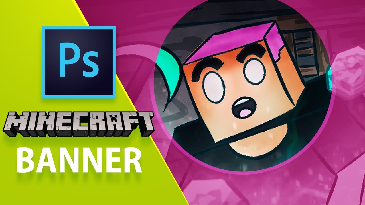 Minecraft Youtube Banner Tutorial! Illustration with Procreate @AT1NE ...