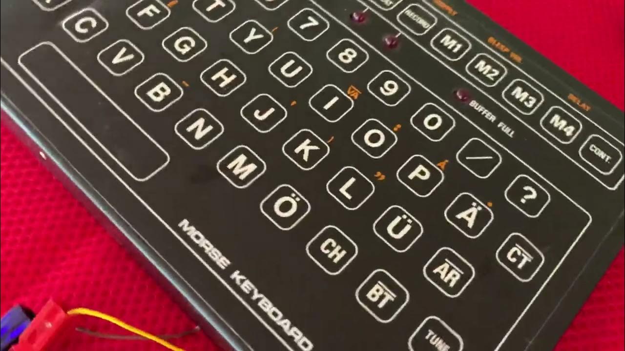 MORSE KEYBOARD MADE BY DATONG - YouTube