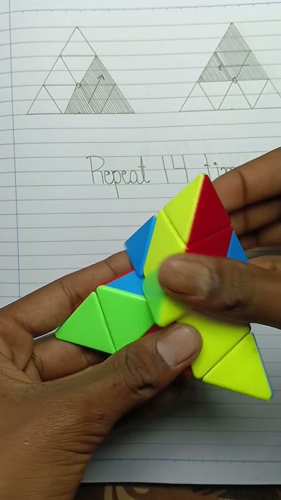 pyramid cube solve magic trick #pyramid #cube - YouTube