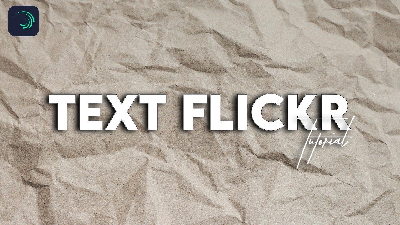 flicker text tutorial - alight motion - YouTube