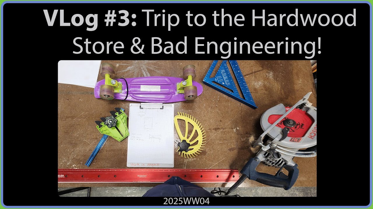 Startup VLog #3 Trip to the Hardwood Store & Bad Engineering - YouTube