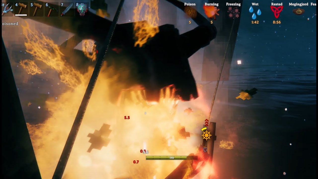 Valheim Ashlands Public Beta Test Pt 1 Bonemaw Serpent - YouTube