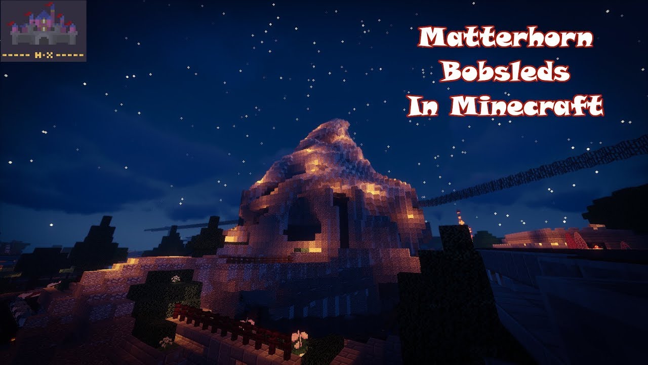 Disneyland Matterhorn Bobsleds in Minecraft (Haxiclesticks) - YouTube