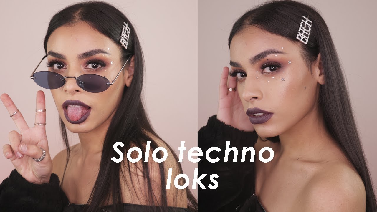 Maquillaje para festivales y rumbas de techno - YouTube