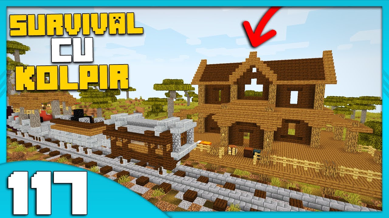 GARA WESTERN! - Minecraft Survival cu Kolpir Episodul 117 - YouTube