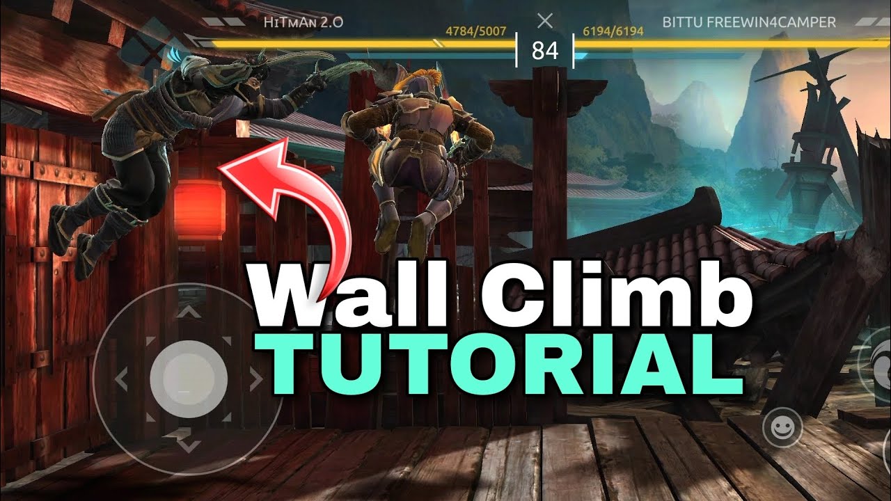 WALL CLIMB TUTORIAL FOR BEGINNER |shadow fight 4 arena| shadow fight arena tutorial - YouTube