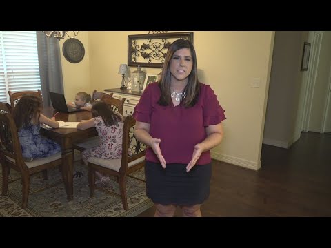 Students begin to do school work from home - YouTube