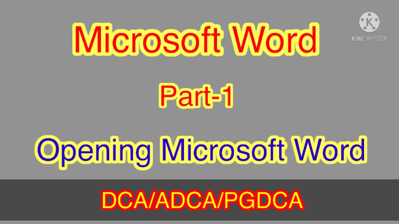 Opening Microsoft Word, Saving, Closing and Opening Document - YouTube