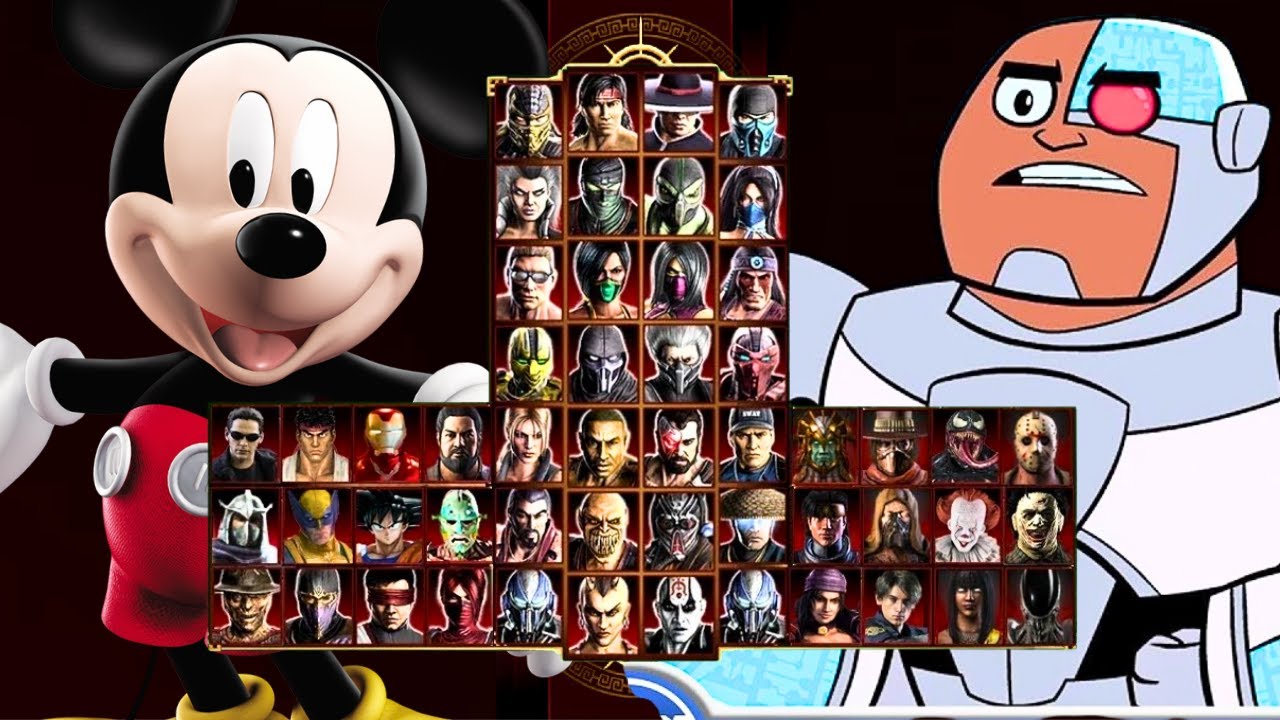 Mortal Kombat 9 - MICKEY MOUSE & CYBORG TEEN TITÃNS - Expert Tag Ladder ...
