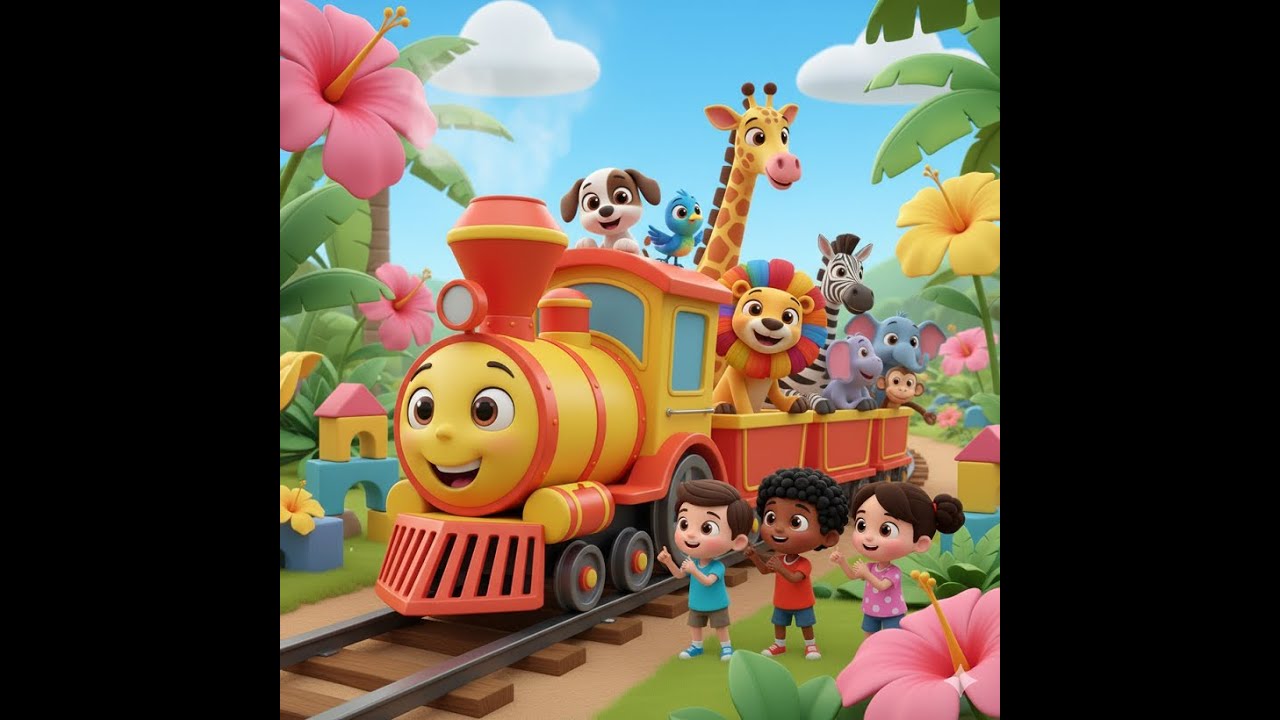 Choo Choo Safari Train| Kids Song |Animal Sounds for Kids |Safari Train ...
