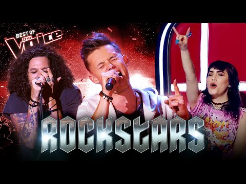 ROCKSTAR Blind Auditions on The Voice 🤘 | Top 10