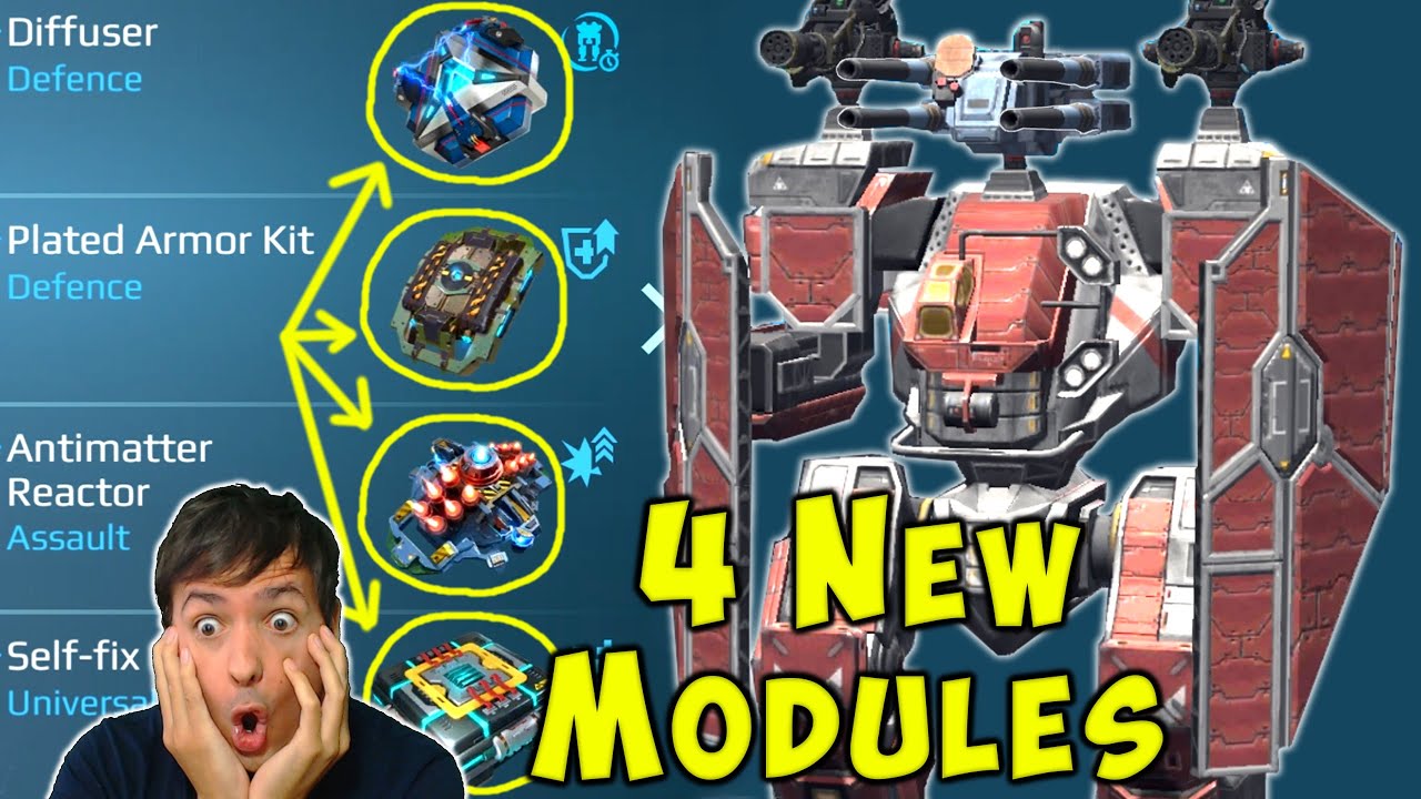 4 NEW Titan Modules? War Robots [5.7] Test Server Gameplay WR - YouTube