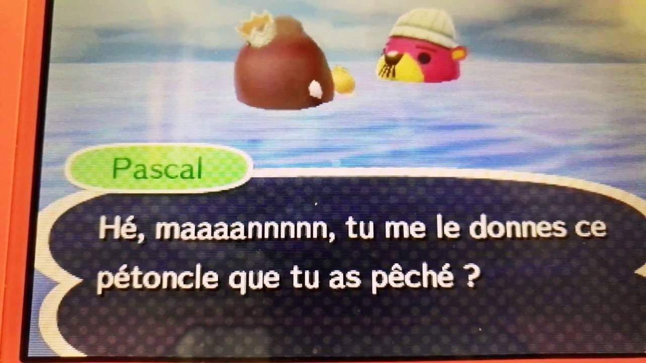 Vidéo muette sur ACNL Je rencontre Pascal avec une pétoncle - YouTube