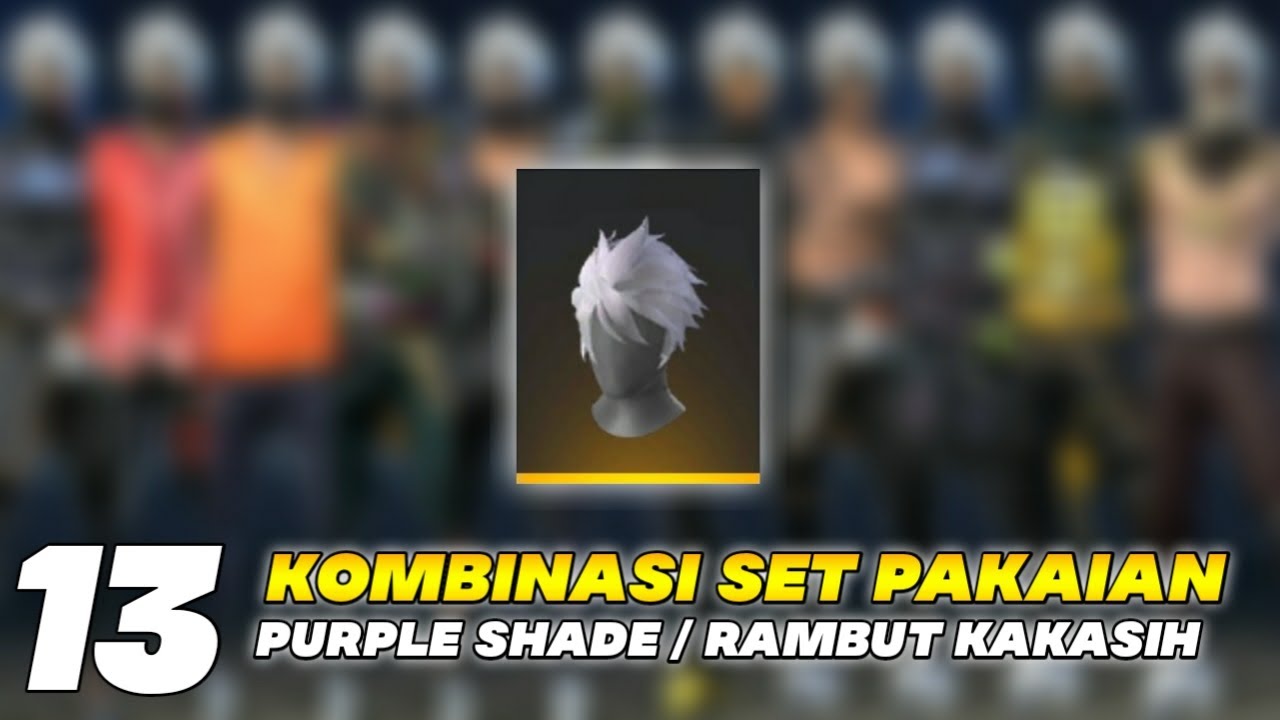 KOMBINASI SET PAKAIAN FF BUNDLE PURPLE SHADE RAMBUT KAKASIH FF KEREN ...