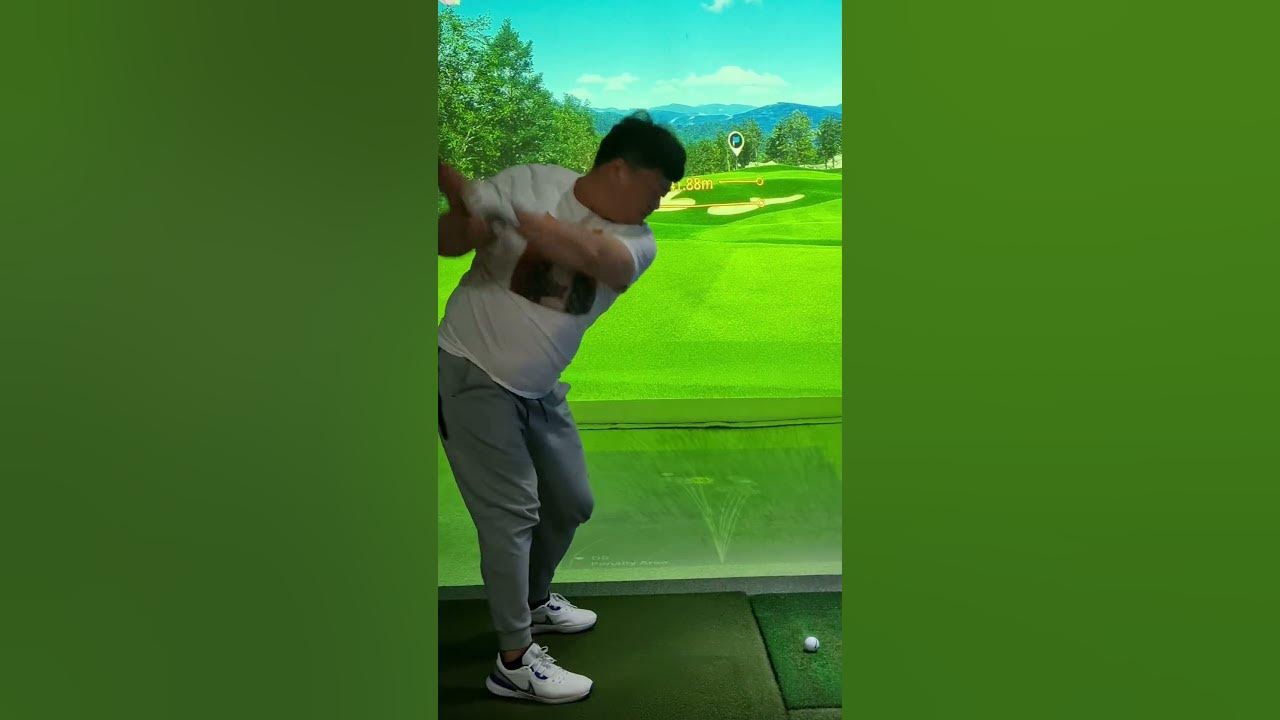 아이언은 정타야 ㅋ토니피나우동생 딱165미터 6번아이언 파워드로우샷 30초루틴 골프 스크린골프 골프존 골프레슨 필드레슨 필드골프 퍼터 필드 골프장