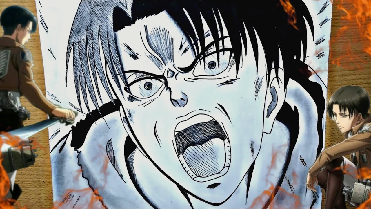 How To Draw Levi Ackerman Easy Step By Step - YouTube