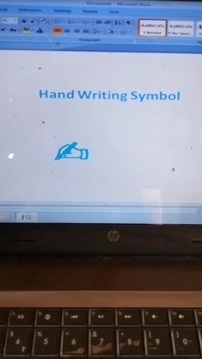 Hand writing symbol 🏻 shortcut in Ms word | #shorts #mswordshortcut ...