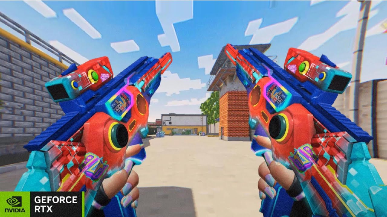 BLOODSTRIKE - REVIEW SKIN AR97 - BITSTRIKE COLLAB WITH MINECRAFT ! AUTO ...