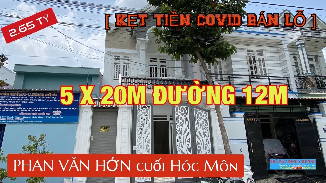 [ BÁN LỖ] Nhà đất Hóc Môn 2020| Bán nhà 5x20m đường 12m giá 2.65ty cuối ...