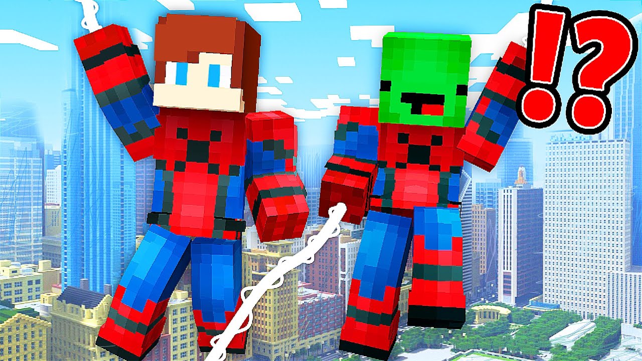How Mikey and JJ Became Spider-Man in Minecraft ? - ( Maizen ) - YouTube
