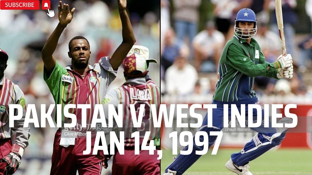 1996–97 Carlton and United Series 11th Match Pakistan v West Indies Jan ...