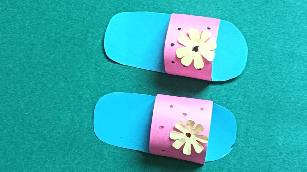 ORIGAMI PAPER SLIPPER || Paper Craft /Origami Slippers || paper craft ...