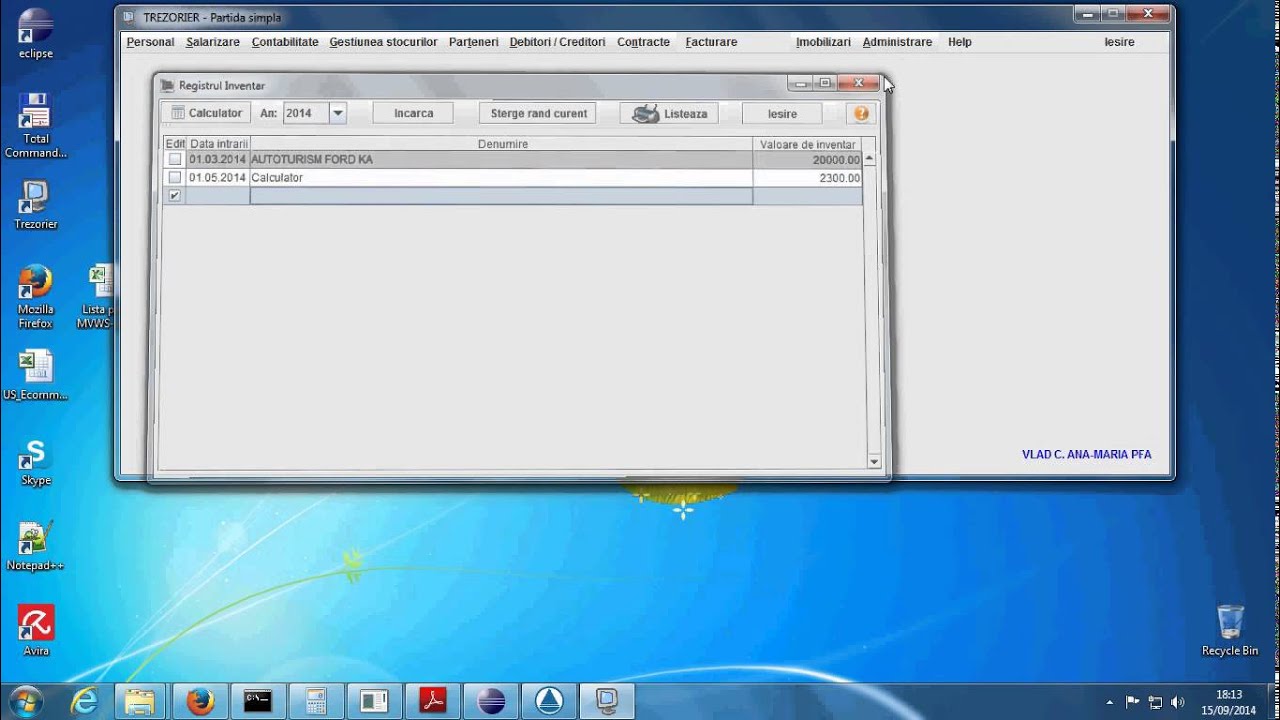 Trezorier - Contabilitatea in partida simpla - Registrul inventar - YouTube