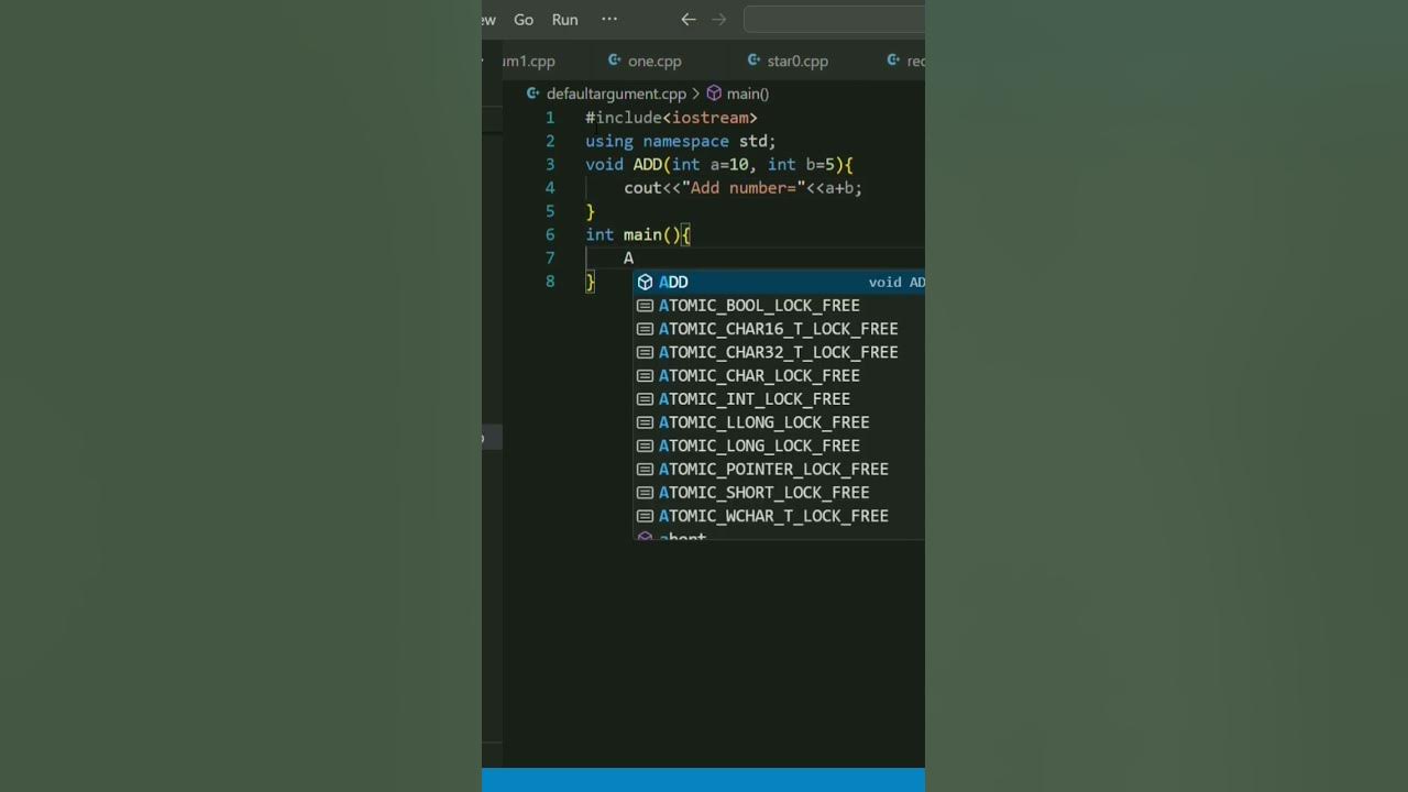 Program Default Argument In C Youtube
