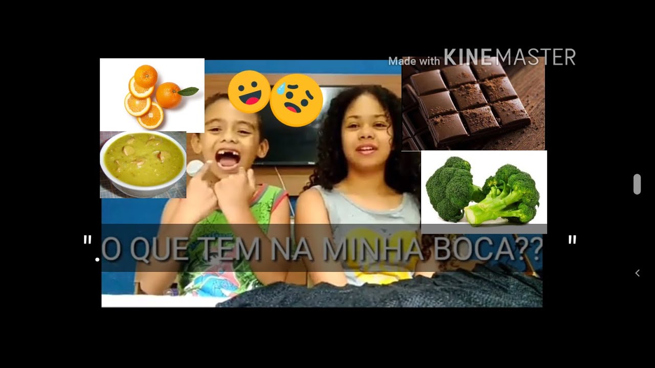 Desafio O Que Tem Na Minha Boca Youtube