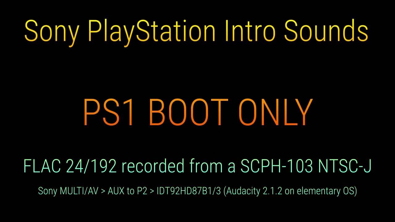 PlayStation 1 and 2 Intro Sounds [FLAC 24/192] - YouTube