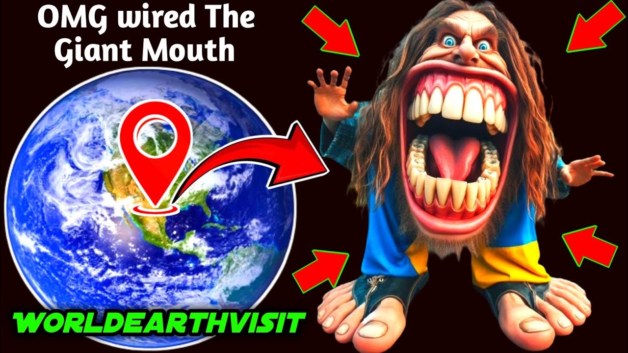 😱OMG wired giant mouth 👄 on google maps and google earth 🌎 #viral # ...